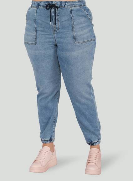Dex | Pants & Jumpsuits | New Dex Plus Denim Jogger In Denim | Poshmark